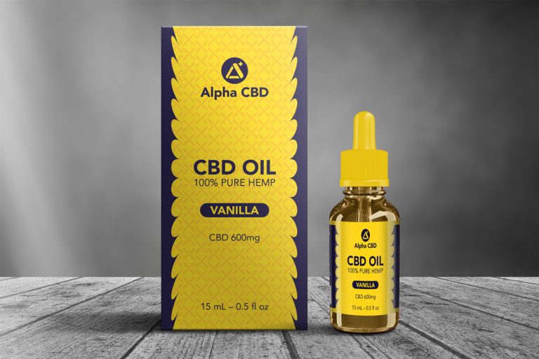 Alpha CBD oil packaging logo & product packaging - Munez Studio
