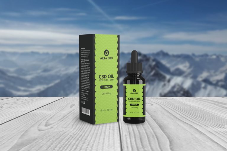 Alpha CBD oil packaging logo & product packaging - Munez Studio
