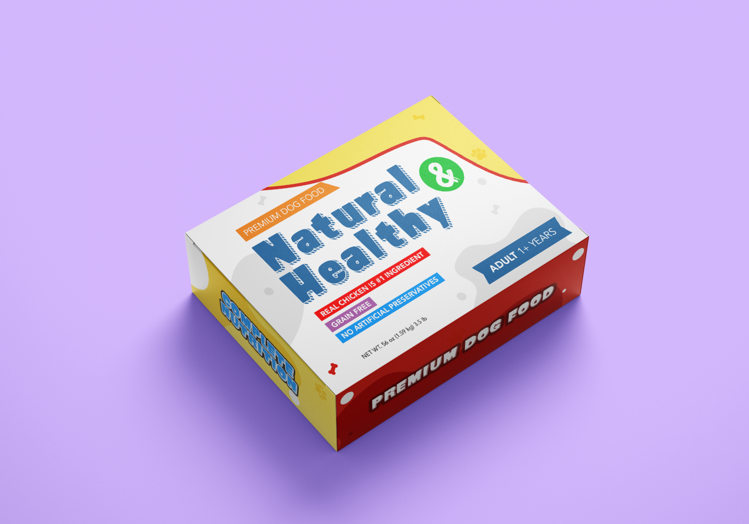 Pet Food Packaging Design Template - Munez Studio