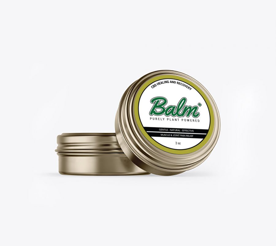 CBD Pain Relief Sticker print-ready editable - Munez Studio